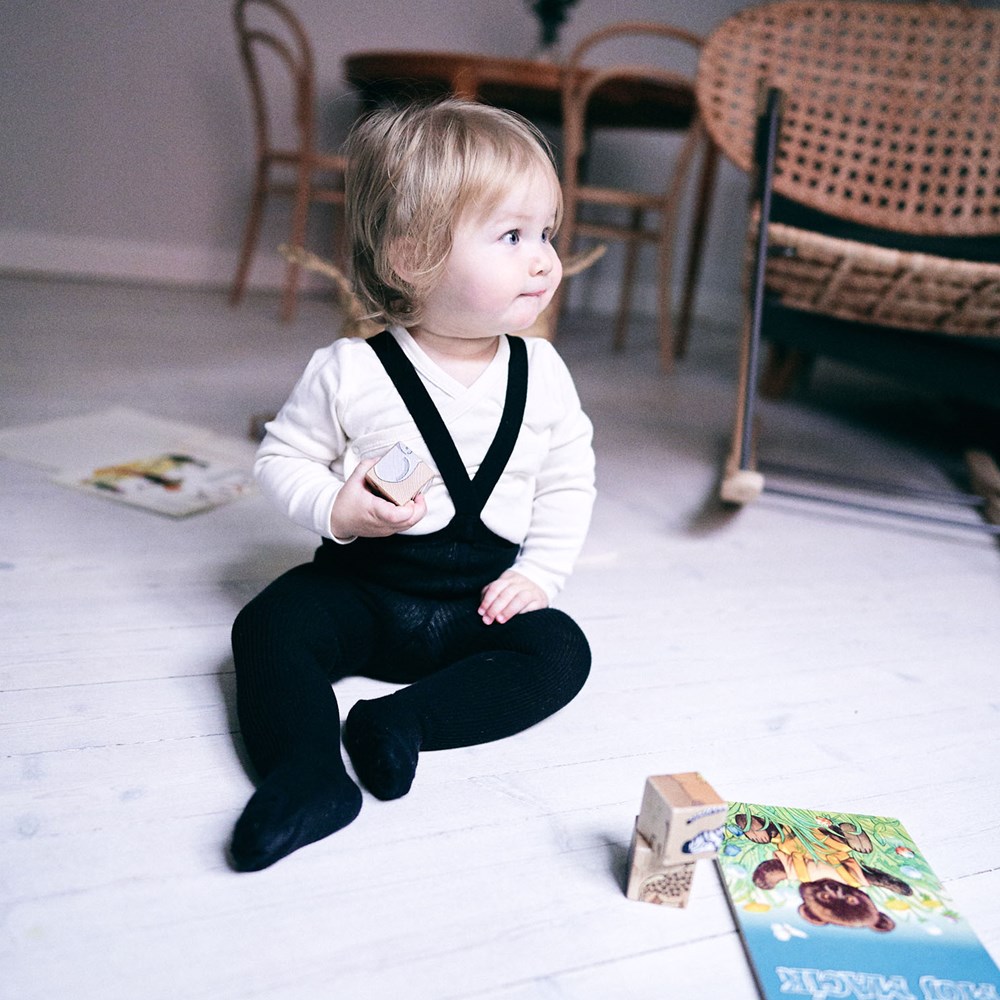 Silly Silas Footed Cotton Tights Classic Black / musta - Kuopus ...